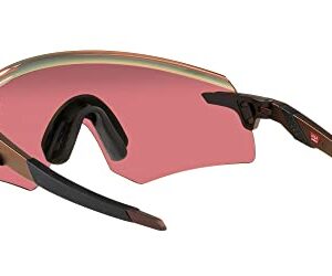 Oakley Men's OO9471 Encoder Rectangular Sunglasses, Matte Red Colorshift/Prizm Trail Torch, 36 mm