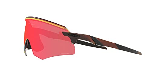 Oakley Men's OO9471 Encoder Rectangular Sunglasses, Matte Red Colorshift/Prizm Trail Torch, 36 mm