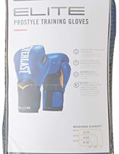 Everlast Elite Pro Style Training Gloves, Blue, 12 oz