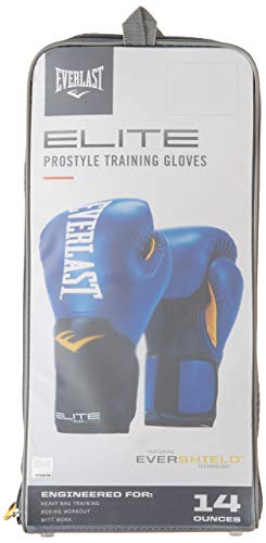 Everlast Elite Pro Style Training Gloves, Blue, 12 oz