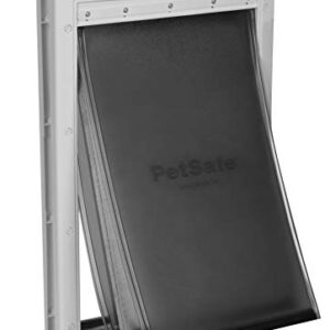 PetSafe Extreme Weather Energy Efficient Plastic Pet Door for Cats and Dogs - Large,White