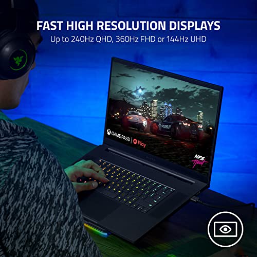 Razer Blade 17 Gaming Laptop: NVIDIA GeForce RTX 3080 Ti - 12th Gen Intel 14-Core i7 CPU - 17.3" FHD 360Hz - 32GB DDR5 RAM - 1TB PCIe SSD - Windows 11 - Chroma RGB - Thunderbolt 4 (Renewed)