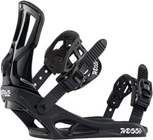 rossignol battle snowboard bindings mens sz m/l (9-11.5) black/white