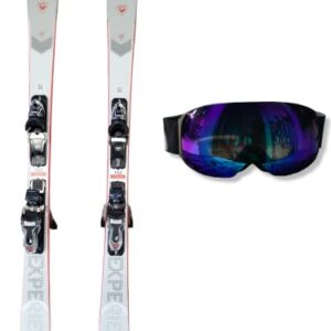 Rossignol Experience 76 Snow Skis with Bindings - Mens/Womens Downhill All Mountain Ski Package Includes Skis, Look Express Bindings, and Switchbak Goggles. (152cm)