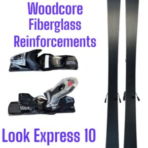 Rossignol Experience 76 Snow Skis with Bindings - Mens/Womens Downhill All Mountain Ski Package Includes Skis, Look Express Bindings, and Switchbak Goggles. (152cm)