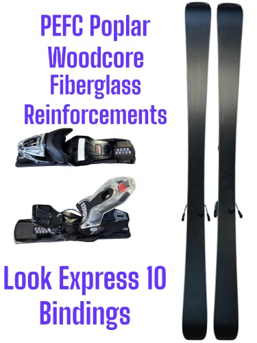 Rossignol Experience 76 Snow Skis with Bindings - Mens/Womens Downhill All Mountain Ski Package Includes Skis, Look Express Bindings, and Switchbak Goggles. (152cm)