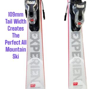 Rossignol Experience 76 Snow Skis with Bindings - Mens/Womens Downhill All Mountain Ski Package Includes Skis, Look Express Bindings, and Switchbak Goggles. (152cm)