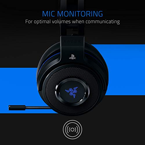 Razer Thresher - Lag-Free Wireless Connection - Retractable Digital Microphone - Gaming Headset Works with PC & PS4