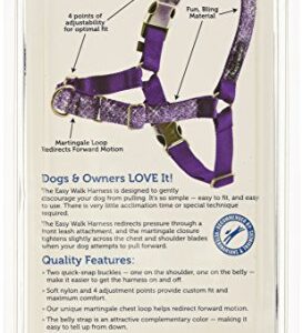 PetSafe Bling Easy Walk Harness, Medium, Purple