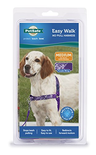 PetSafe Bling Easy Walk Harness, Medium, Purple