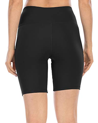 ATHVOTAR Biker Shorts for Women, 8” High Waisted Yoga Spandex Shorts (8" 3Black,S)