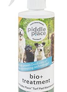 PetSafe Piddle Place Bio+ Enzyme Turf Treatment - Pet Odor Eliminator, Dog Deodorizing Spray and Puppy Training Spray - Lemongrass and Eucalyptus Scent - 100% Natural with No Chemicals or Alcohol