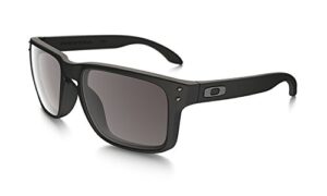 oakley holbrook sunglasses 57mm matte black frame/warm grey lens, casual