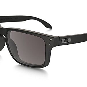 Oakley Holbrook Sunglasses 57MM Matte Black Frame/Warm Grey Lens, Casual