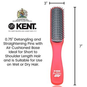 Kent Airhedz Glo Flat Hairbrush for Short Hair