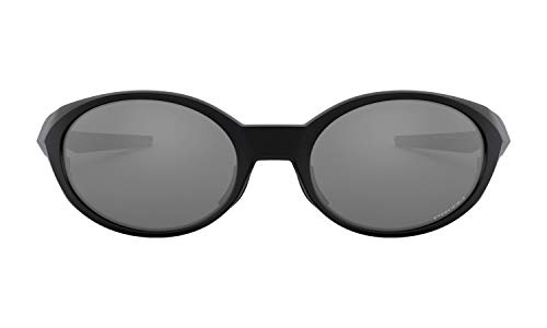 Oakley Men's OO9438 Eyejacket Redux Rectangular Sunglasses, Matte Black/Prizm Black, 58 mm