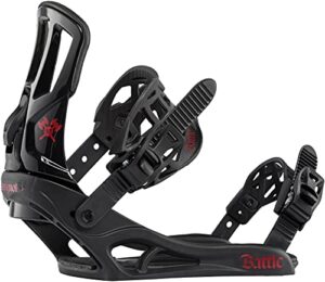 rossignol battle snowboard bindings mens sz m/l (9-11.5) black/red