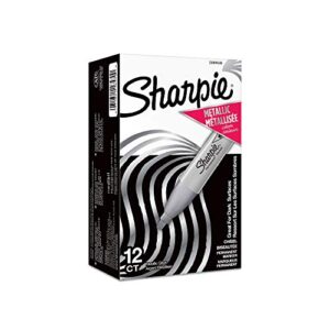 sharpie tank permanent marker, chisel tip, metallic silv (2089638)