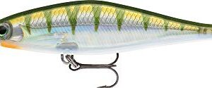 Rapala SDRS09 Shadow Rap Shad Lure (3.5-Inch, 0.3oz, Yellow Perch)