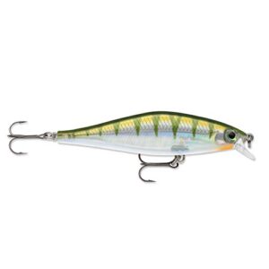 Rapala SDRS09 Shadow Rap Shad Lure (3.5-Inch, 0.3oz, Yellow Perch)