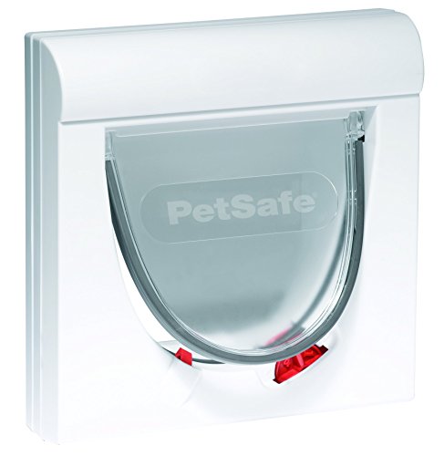 PetSafe Staywell, Magnetic Classic Cat Flap, Exclusive Entry, 4 Way Locking - White