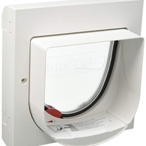 PetSafe Staywell, Magnetic Classic Cat Flap, Exclusive Entry, 4 Way Locking - White