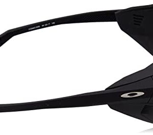 Oakley Men's OO9440 Clifden Round Sunglasses, Matte Black/Prizm Black Polarized, 54 mm