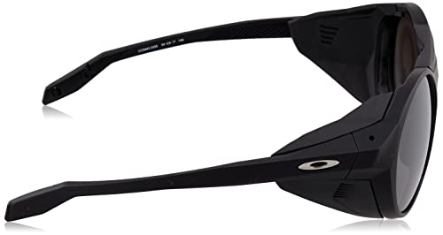 Oakley Men's OO9440 Clifden Round Sunglasses, Matte Black/Prizm Black Polarized, 54 mm