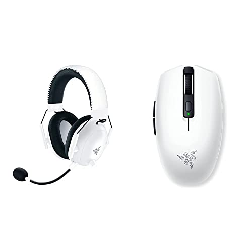 Razer BlackShark V2 Pro Wireless Gaming Headset + Orochi V2 Mobile Wireless Gaming Mouse: White Bundle