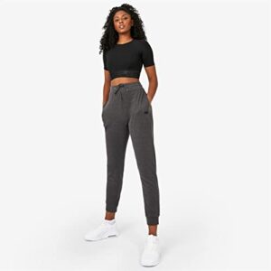 Everlast Womens Classic Joggers Comfortable Lightweight Fit Charcoal S