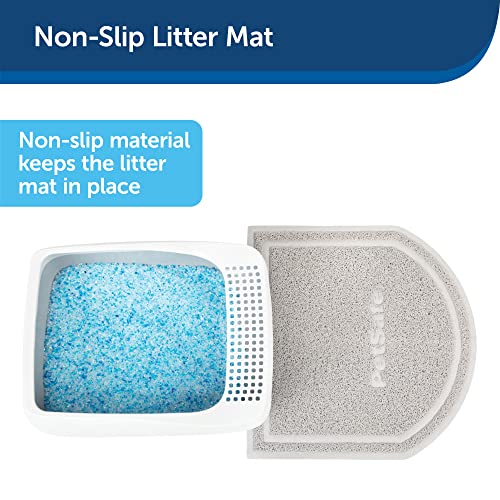 PetSafe Anti-Tracking Litter Mat - Traps Crystal and Clay Clumping Cat Litter - Durable Mesh Material - Easy to Clean Mat - Compatible with All Cat Litter Boxes - Small Size