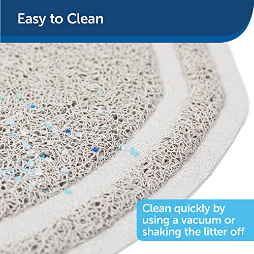 PetSafe Anti-Tracking Litter Mat - Traps Crystal and Clay Clumping Cat Litter - Durable Mesh Material - Easy to Clean Mat - Compatible with All Cat Litter Boxes - Small Size