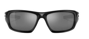 oakley men’s oo9236 valve rectangular sunglasses, black/grey black iridium polarized, 60 mm