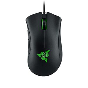 razer deathadder essential (2021) – wired gaming mouse (optical sensor, 6400 dpi, 5 programmable buttons, ergonomic form factor) black