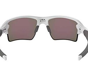 Oakley OO9188 Flak 2.0 XL Sunglasses + Vision Group Accessories Bundle mens(Polished White/Prizm Sapphire (918894)