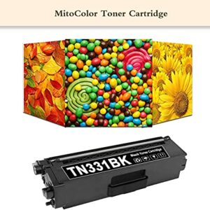 GRATLOV TN331BK TN331C TN331M TN331Y TN331 TN-331 High Yield Toner Cartridge Set Replacement for Brother HL-L8250CDN MFC- 9460CDN DCP-9050CDN Printer Toner 4 Pack (1Black+1Cyan+1Magenta+1Yellow).