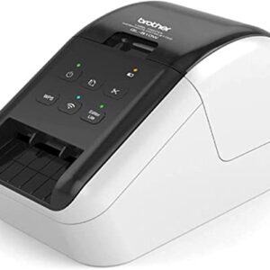 Brother QL-810W Ultra-Fast Label Printer with Wireless Networking, Print Black/Red Labels per Minute Up to 300 x 600 dpi, Durable Automatic Cutter up to 2.4" Wide, USB 2.0, CBMOUN Extension_Cable