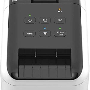 Brother QL-810W Ultra-Fast Label Printer with Wireless Networking, Print Black/Red Labels per Minute Up to 300 x 600 dpi, Durable Automatic Cutter up to 2.4" Wide, USB 2.0, CBMOUN Extension_Cable