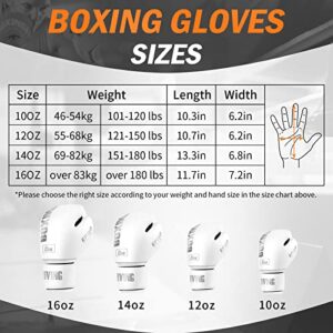 Boxing Gloves for Men and Women Suitable for Boxing Kickboxing Mixed Martial Arts Muay Thai MMA Heavy Bag Fighting Training