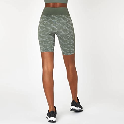 Everlast Women's Camo Cycling Shorts Dark Olive 4