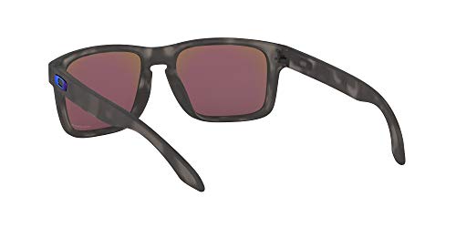 Oakley Men's OO9102 Holbrook Square Sunglasses, Matte Black Tortoise/Prizm Sapphire Iridium Polarized, 57 mm