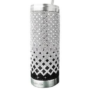 jacqueline kent jkt102.bk lady kent collection tumbler black lattice 20 ounces