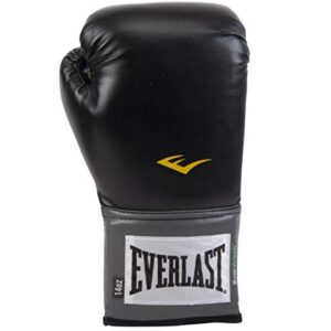 Pro Style Boxing Gloves-Black 16oz (PR)