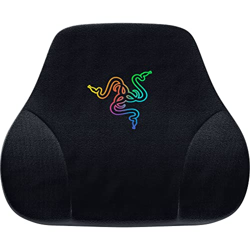 Razer Head Cushion Chroma Neck & Head Support for Gaming Chairs: Ergonomically Designed - Memory Foam Padding - Wrapped in Plush Black Velvet - Chroma RGB