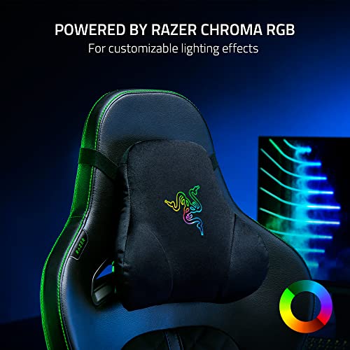 Razer Head Cushion Chroma Neck & Head Support for Gaming Chairs: Ergonomically Designed - Memory Foam Padding - Wrapped in Plush Black Velvet - Chroma RGB