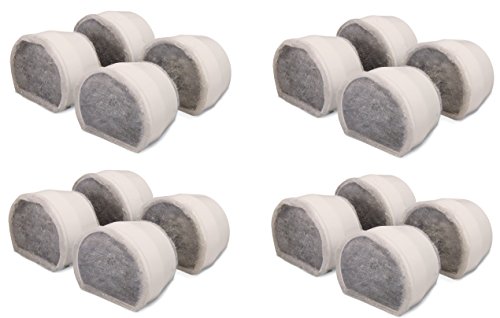 PetSafe Drinkwell Replacement Carbon Filter - 16 Total Filters (4 Packs with 4 Filters per Pack)