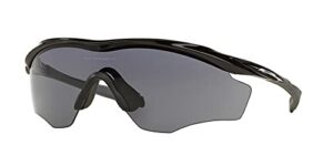 oakley oo9343 m2 frame xl sunglasses+ vision group accessories bundle(polished black/grey (934301)