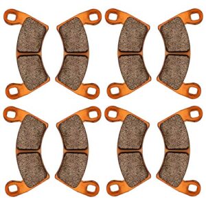 zinger brake pads for polaris rzr xp 1000 eps 2022 2021 2020 2019 2018 2017 2016 2015 2014 & 2014-2021 rzr 1000 xp 4 except premium edition,4 set front and rear sintered copper brake pads