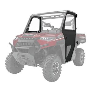 2019-2022 genuine polaris ranger xp 1000 / crew front zip window canvas doors – black – 2882902