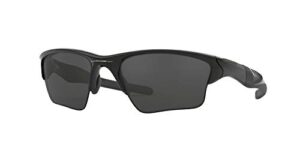 oakley half jacket 2.0 xl oo9154 915401 62m polished black/black iridium sunglasses for men+bundle accessory leash kit+ bundle with designer iwear care kit